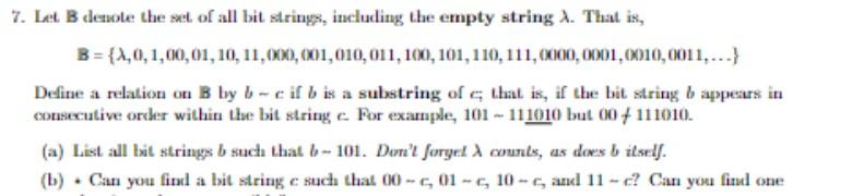 Solved 3. Consider the following relations defined on the | Chegg.com