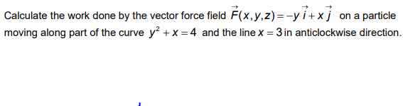 Solved Calculate the work done by the vector force field | Chegg.com