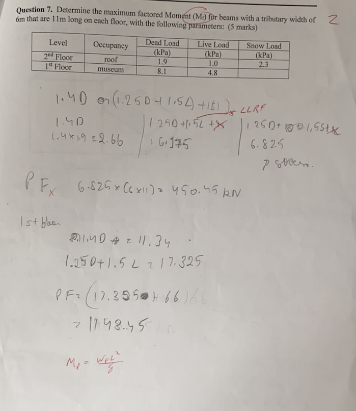 Solved Question 7. Determine the maximum factored Moment (M) | Chegg.com