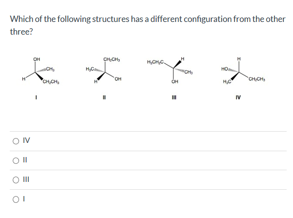 Solved Which of the following structures has the | Chegg.com