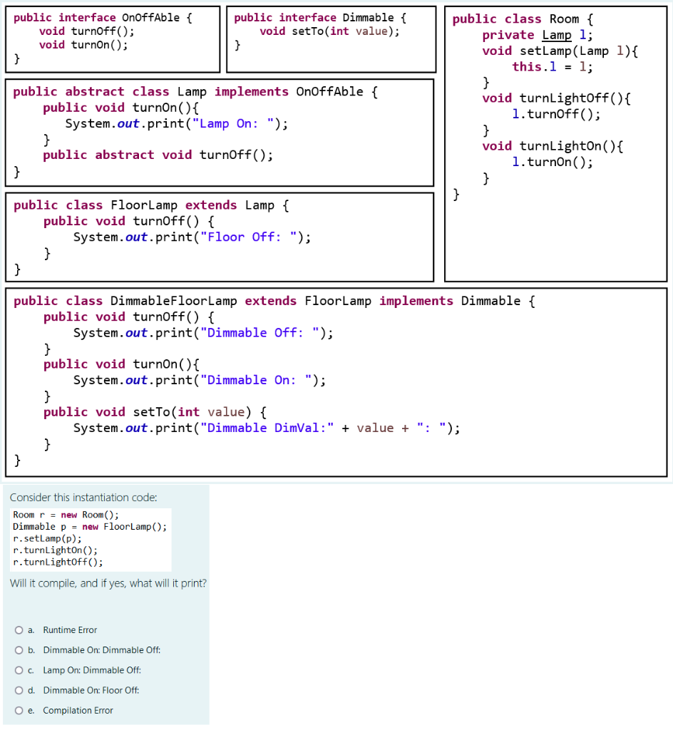 Solved Consider this instantiation code: Room r= new Room(); | Chegg.com