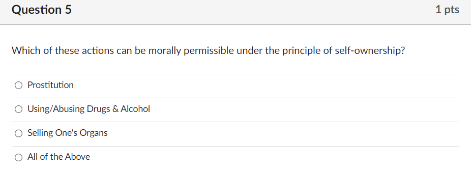 Which of these actions can be morally permissible | Chegg.com