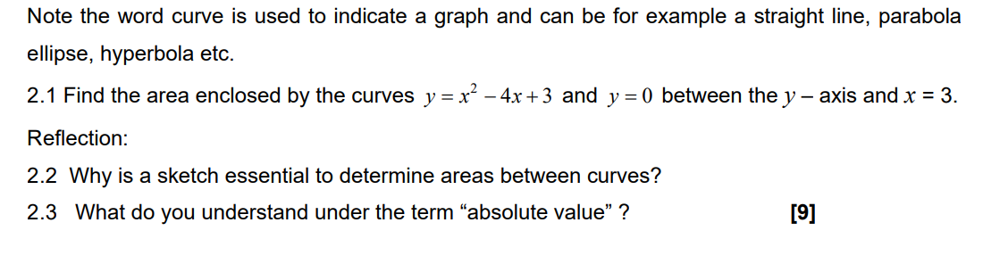 Solved Note the word curve is used to indicate a graph and | Chegg.com
