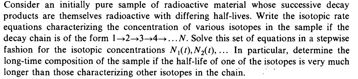 Solved Consider an initially pure sample of radioactive | Chegg.com
