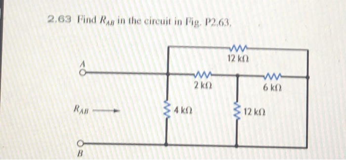 Solved 2.63 Find RAn in the circuit in Fig, P2.63, 12 k0 RAn | Chegg.com