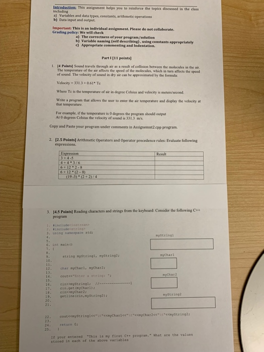 Solved Introduction. This assignment helps you to reinforce | Chegg.com
