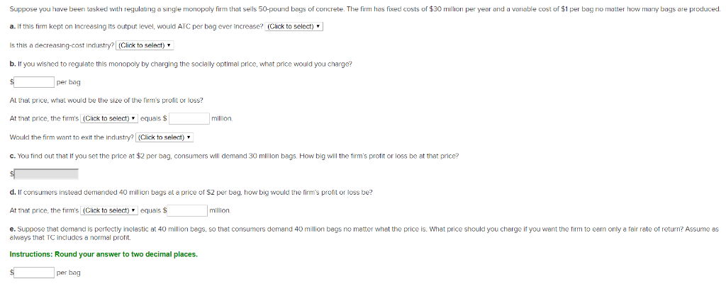 Solved Suppose you have been tasked with regulating a single | Chegg.com