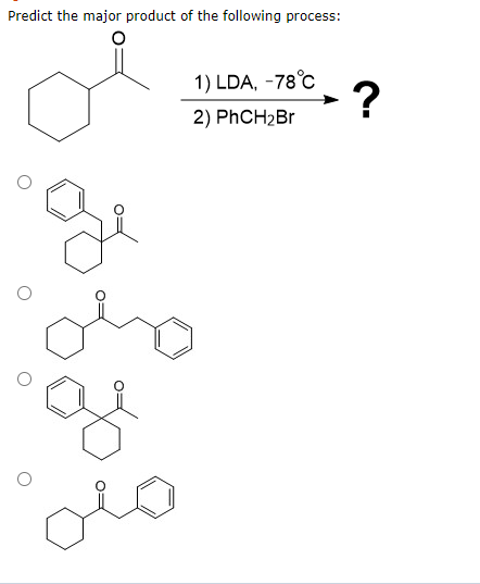 Solved Predict the major product of the following process: | Chegg.com