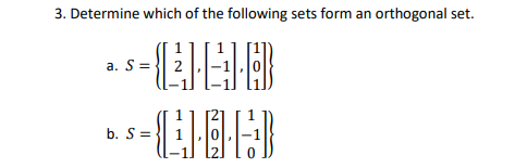 Solved 3. Determine which of the following sets form an | Chegg.com