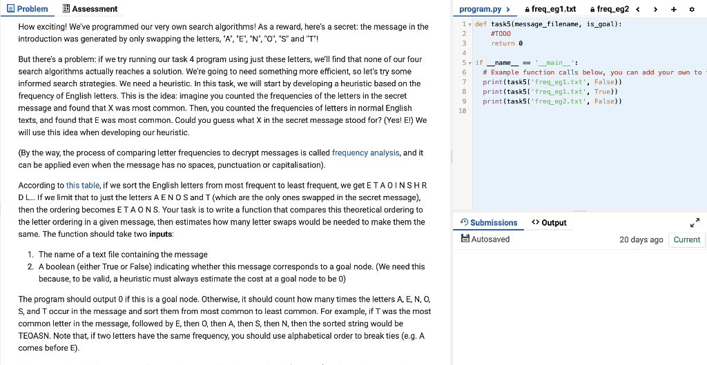 Solved How exciting! We've programmed our very own search | Chegg.com