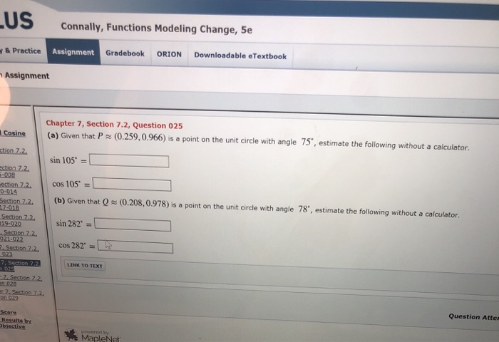 Solved US Connally, Functions Modeling Change 5e & Practice | Chegg.com