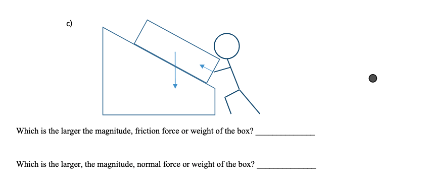 Solved For parts a) through c), a person is pushing a box | Chegg.com