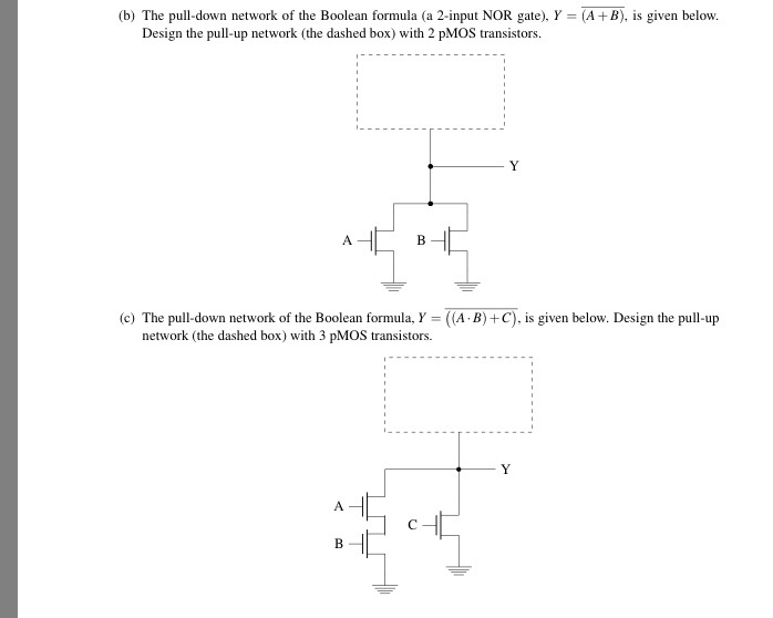 Solved 3 Transistors And Boolean Logic A Boolean Formula 7323