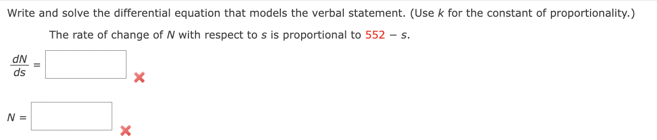 Solved Write and solve the differential equation that models | Chegg.com