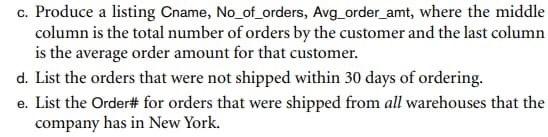 Solved 6.19. Specify the following queries in relational | Chegg.com
