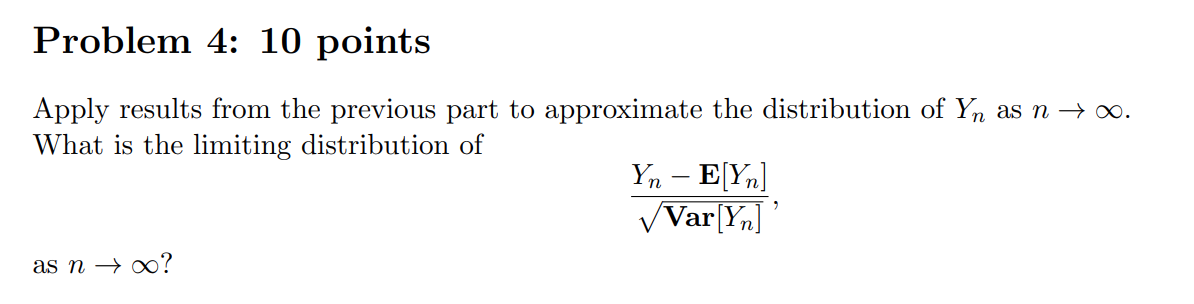 Solved Problem 3: 10 points Consider the limiting | Chegg.com