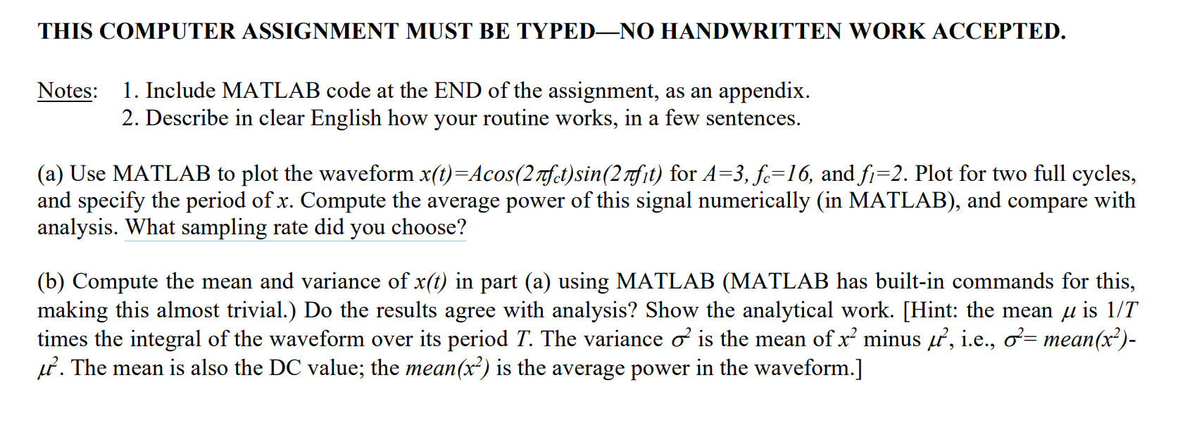 Solved THIS COMPUTER ASSIGNMENT MUST BE TYPED—NO HANDWRITTEN | Chegg.com