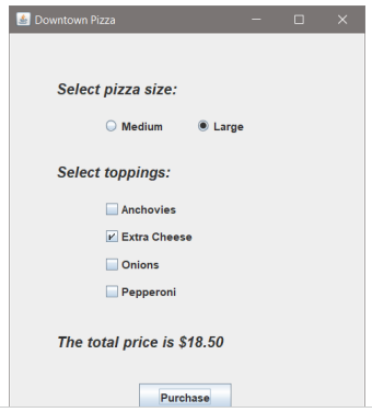 Solved In java please Design and implement a GUI for the | Chegg.com