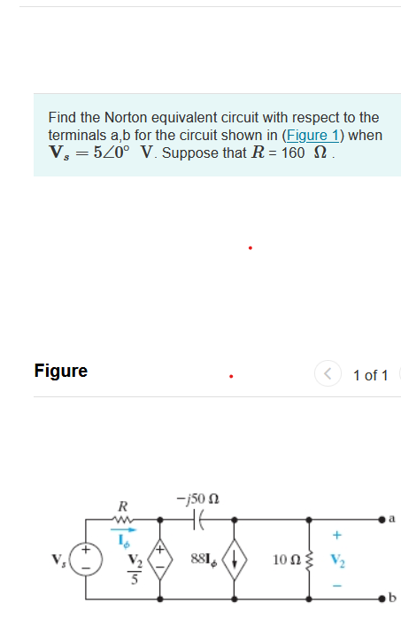 Solved Find the Norton equivalent circuit with respect to | Chegg.com