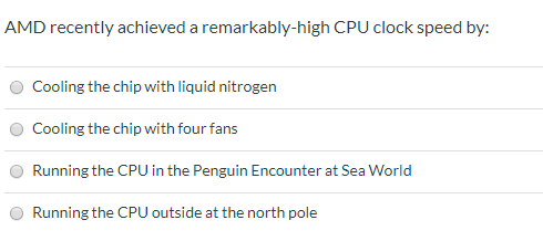 Solved AMD recently achieved a remarkably-high CPU clock | Chegg.com
