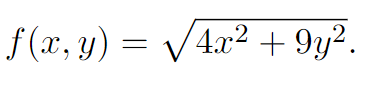 Solved f(x,y) = 4x2 +9y2 | Chegg.com