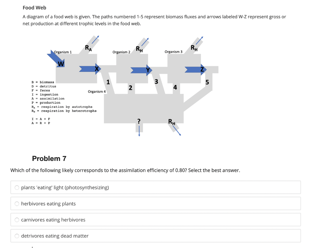 Solved Food Web A diagram of a food web is given. The paths | Chegg.com