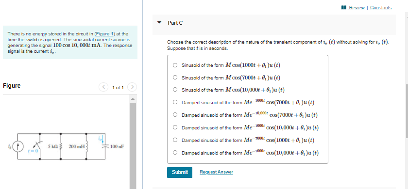 Solved Review Constants Part C There is no energy stored in | Chegg.com