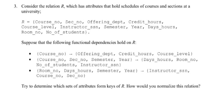 Solved Consider the relation R, which has attributes that | Chegg.com Solved Consider the relation R, which has attributes that | Chegg.com