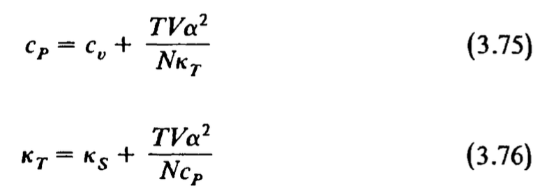 Solved 3.9-4. Compute cP,cv,κS, and κT for the system in | Chegg.com