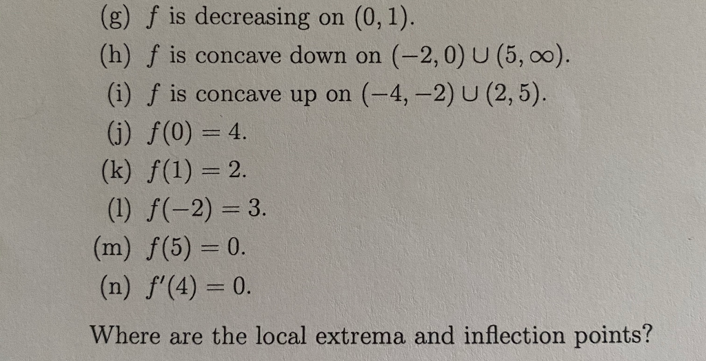 Solved 4. Find the intervals of increase or decrease, local | Chegg.com