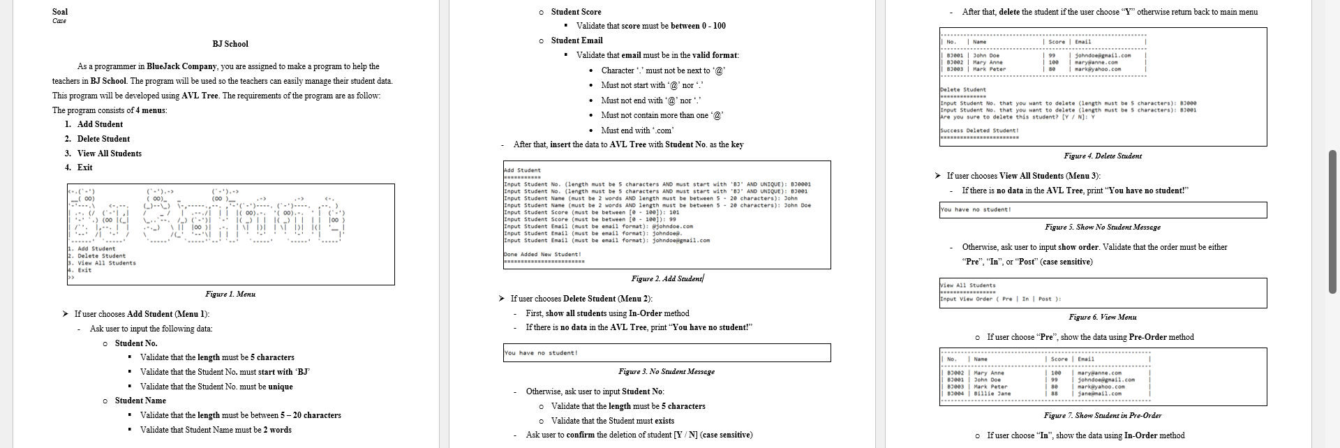 Solved Soal Case BJ School As a programmer in BlueJack | Chegg.com