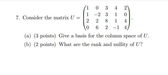 Solved 6. Let u=0 V = (a) (1 point) Compute u. v. (b) (1 | Chegg.com