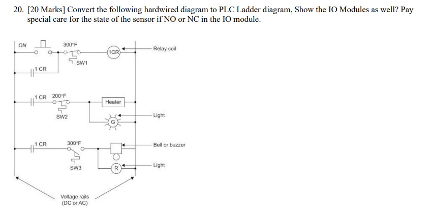 Solved 20. [20 Marks] Convert the following hardwired | Chegg.com