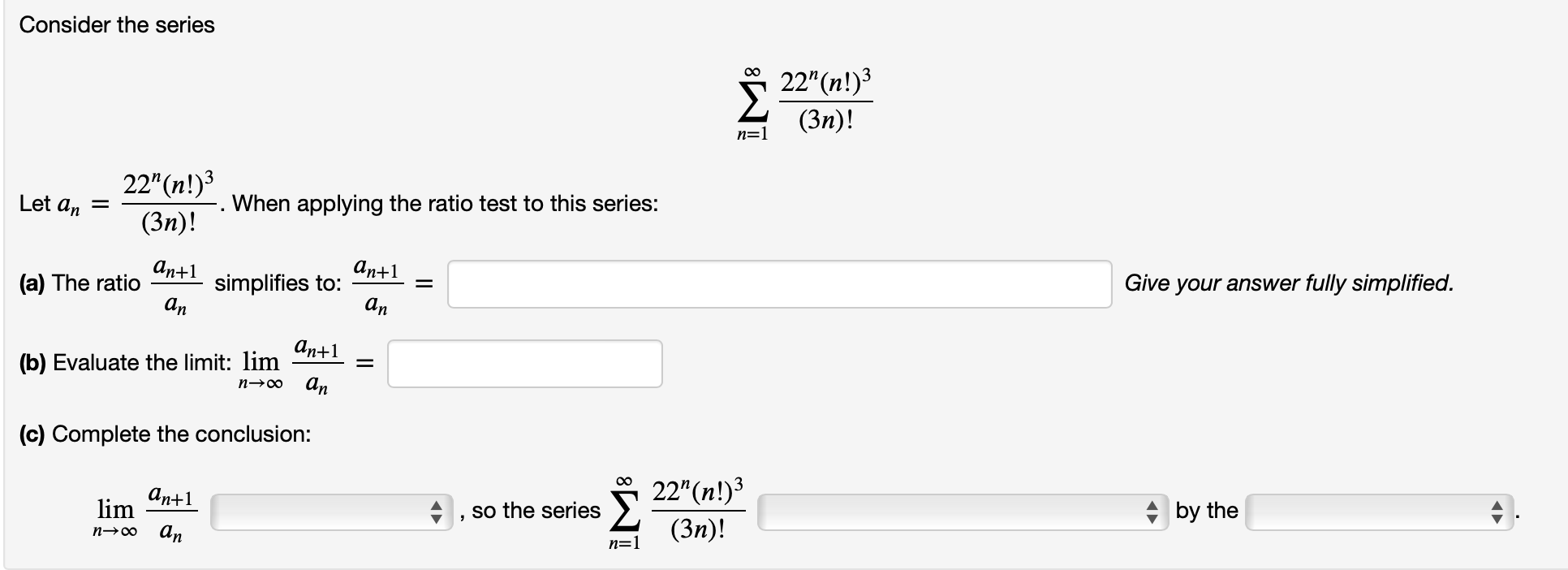 Solved Consider the series \\[ \\sum_{n=1}^{\\infty} | Chegg.com
