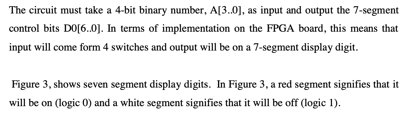 Solved Design a four bit 7-segment decoder logic circuit. | Chegg.com