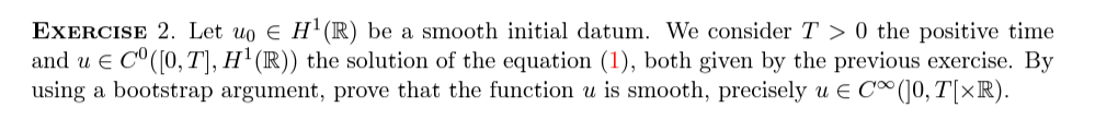 Solved {∂tu−Δu=u2u(0,⋅)=u0 in (0,+∞)×R, in R.EXerCise 2. Let | Chegg.com