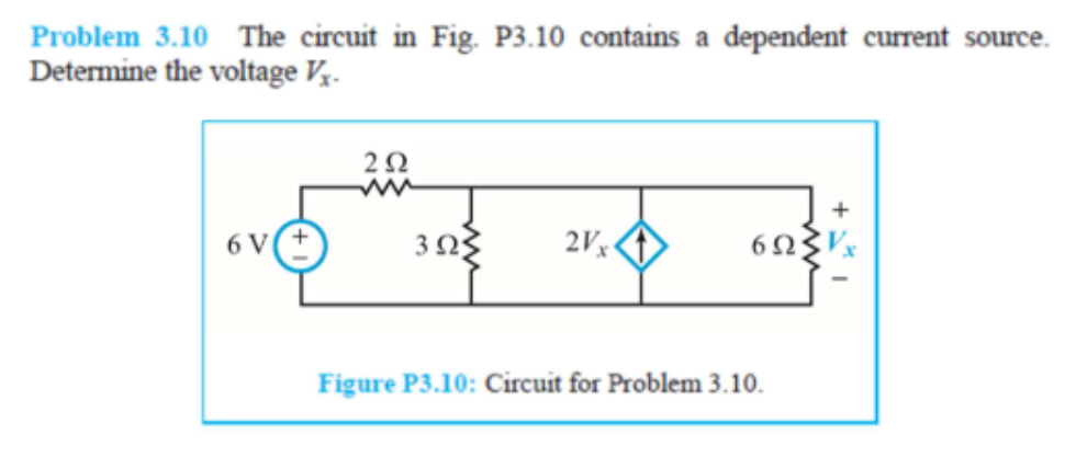 Solved Problem 3.10 The circuit in Fig. P3.10 contains a | Chegg.com
