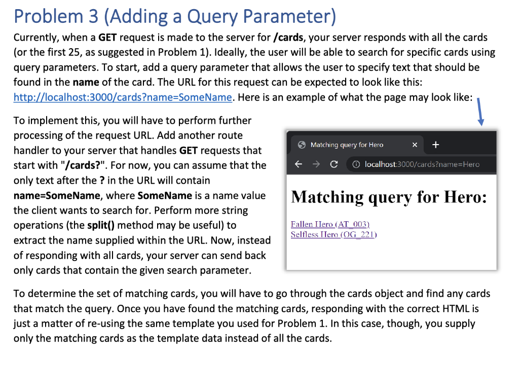 Problem Background Download the server.js and | Chegg.com