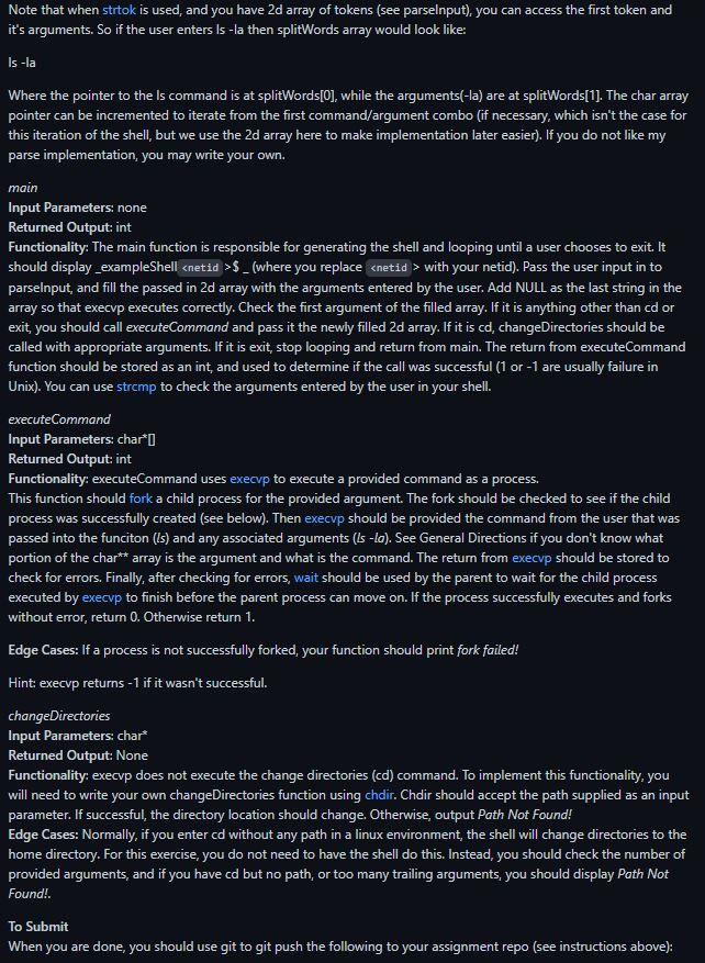 Solved 1. You will implement the general system process call | Chegg.com