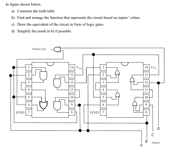Solved In figure shown below, a) Construct the truth table | Chegg.com