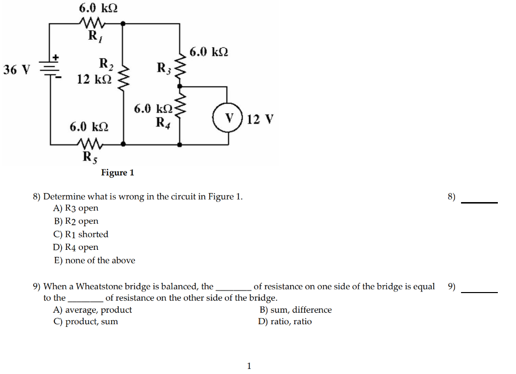 Solved 8) Determine what is wrong in the circuit in Figure | Chegg.com