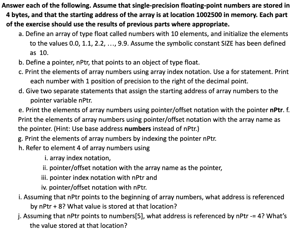 Solved Iswer Each Of The Following Assume That