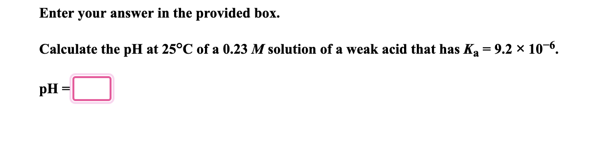 Solved Enter your answer in the provided box. Calculate the | Chegg.com