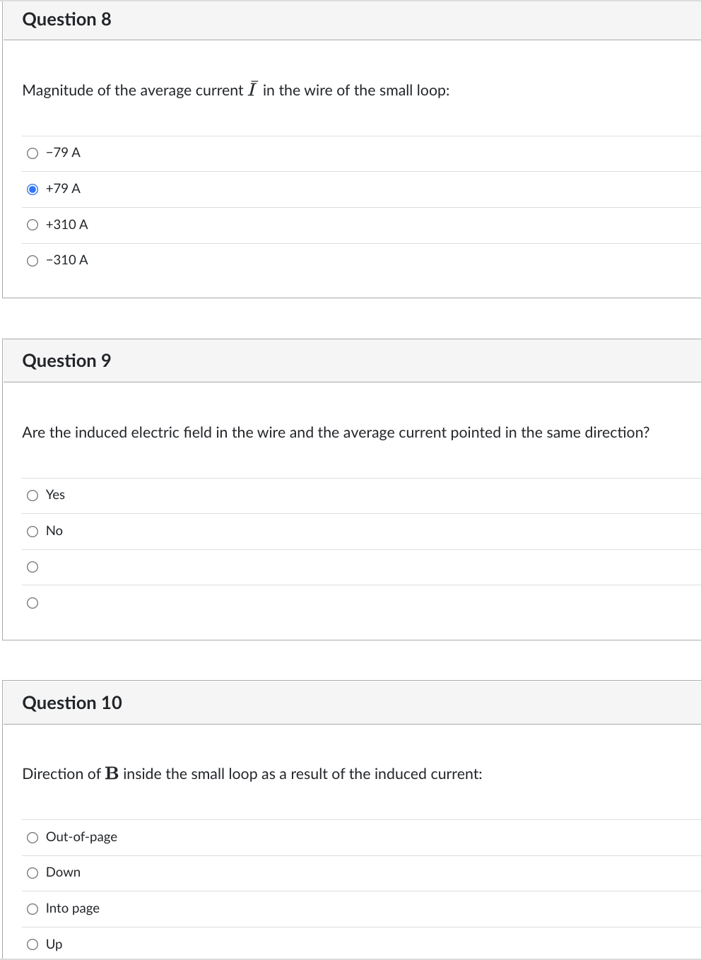 Solved A Small Circular Loop Of Wire Of Radius 5 Cm And 