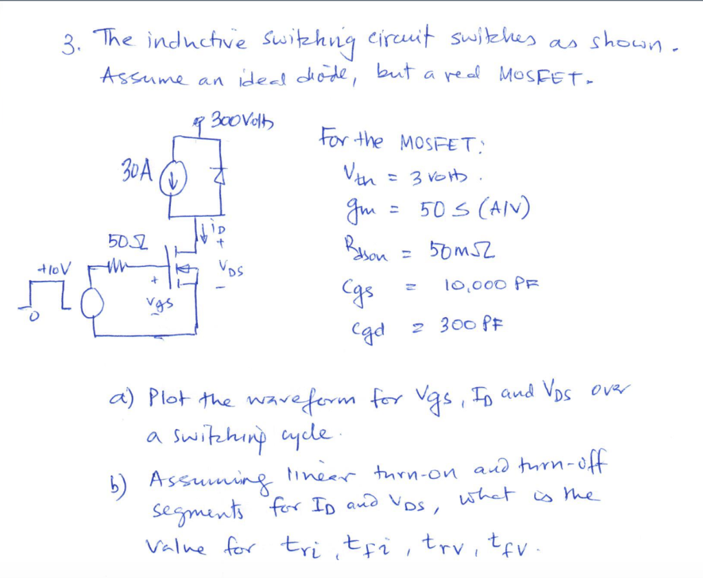 The inductive switching circuit switches as shown. | Chegg.com