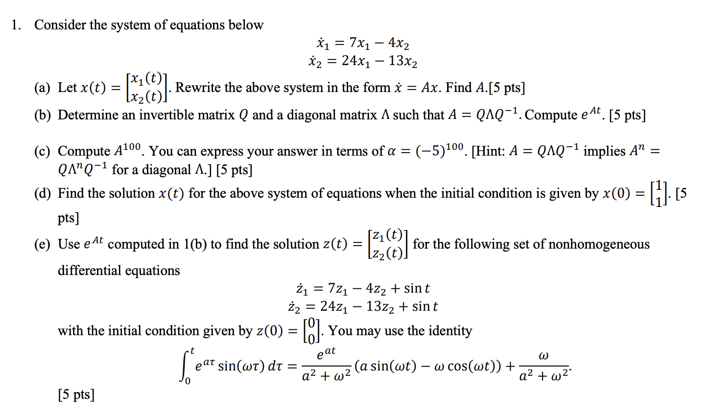 Solved by an EXPERT Consider the system of ﻿equations | Chegg.com