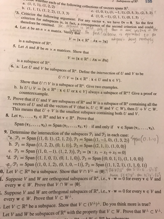 Solved Whether each of the following collections of | Chegg.com