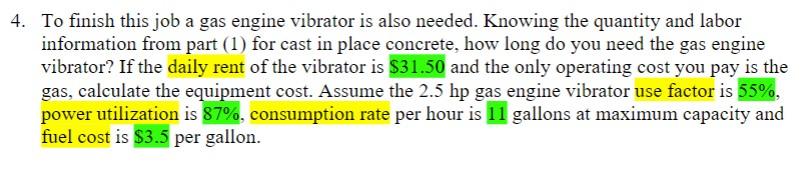 Solved Using the attached (Appendix A) foundation drawing, | Chegg.com
