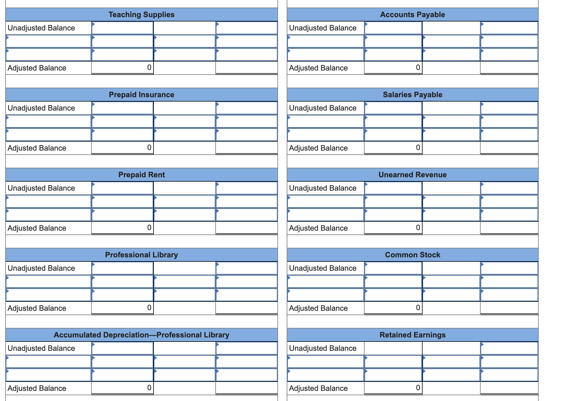 Solved -a. Post the balance from the unadjusted trial | Chegg.com