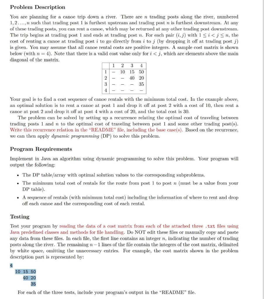 Solved I need this coded in java. You are planning for a | Chegg.com